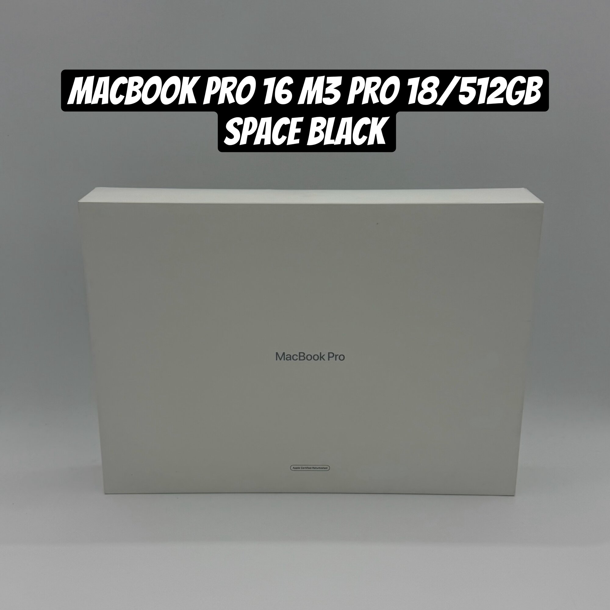 Ноутбук Apple MacBook Pro 16 2023 M3 Pro 18/512GB Space Black (официально восстановленный Apple CPO) английская/японская