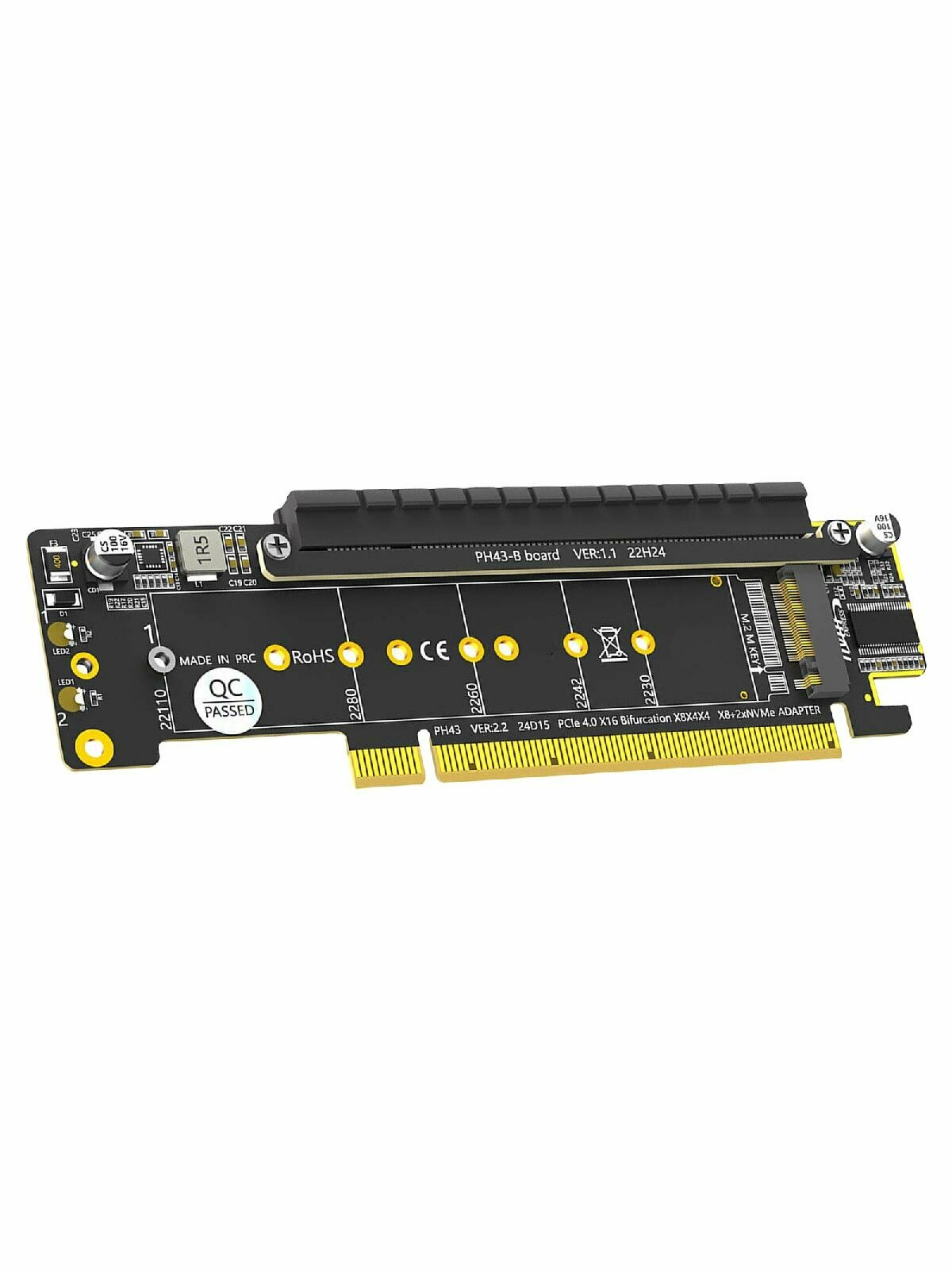 Разъемная карта PCI e от X16 до X8 + X4 + X4