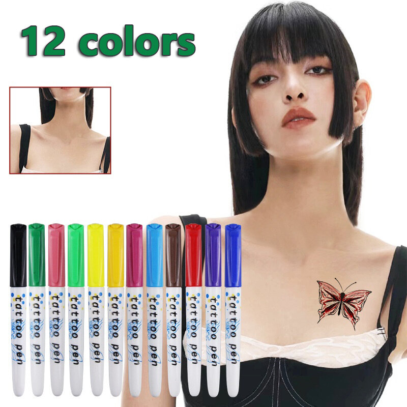 Цветные маркеры для татуировок