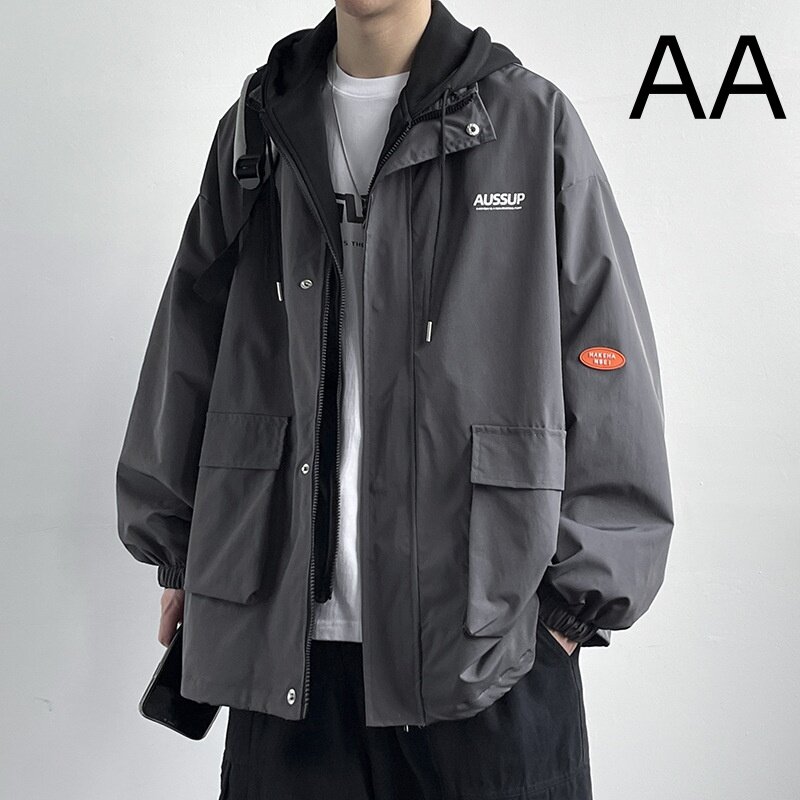 Мужская повседневная куртка в стиле милитари, свободная модель для повседневной носки.