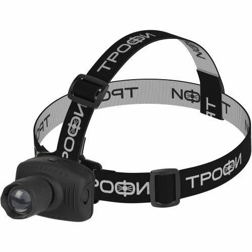 Фонарь GB-301 налобный 3Вт 3хААА карт. упак. Трофи Б0030187