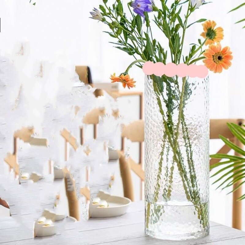 Ваза, 24 см , Органическое стекло, 1 шт. прямой холщовый шов