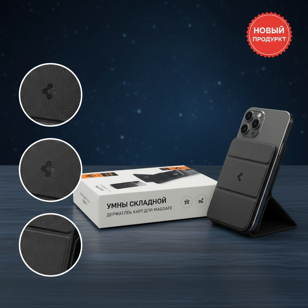 Держатель для карт Spigen AMP02746 черный подставка