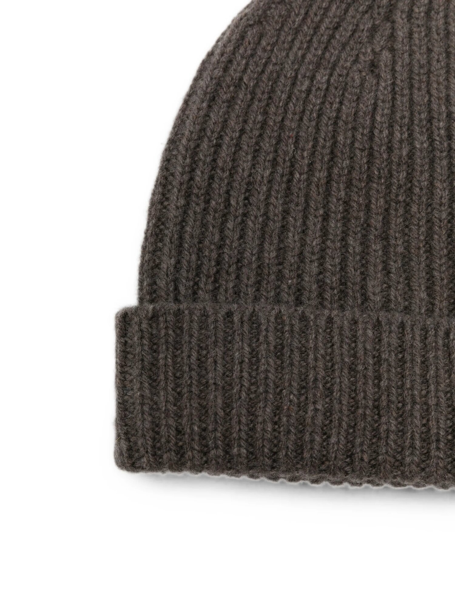 Шапка Rick Owens Ribbed-knit beanie hat для мальчиков, размер OneSize, серый — фото 1