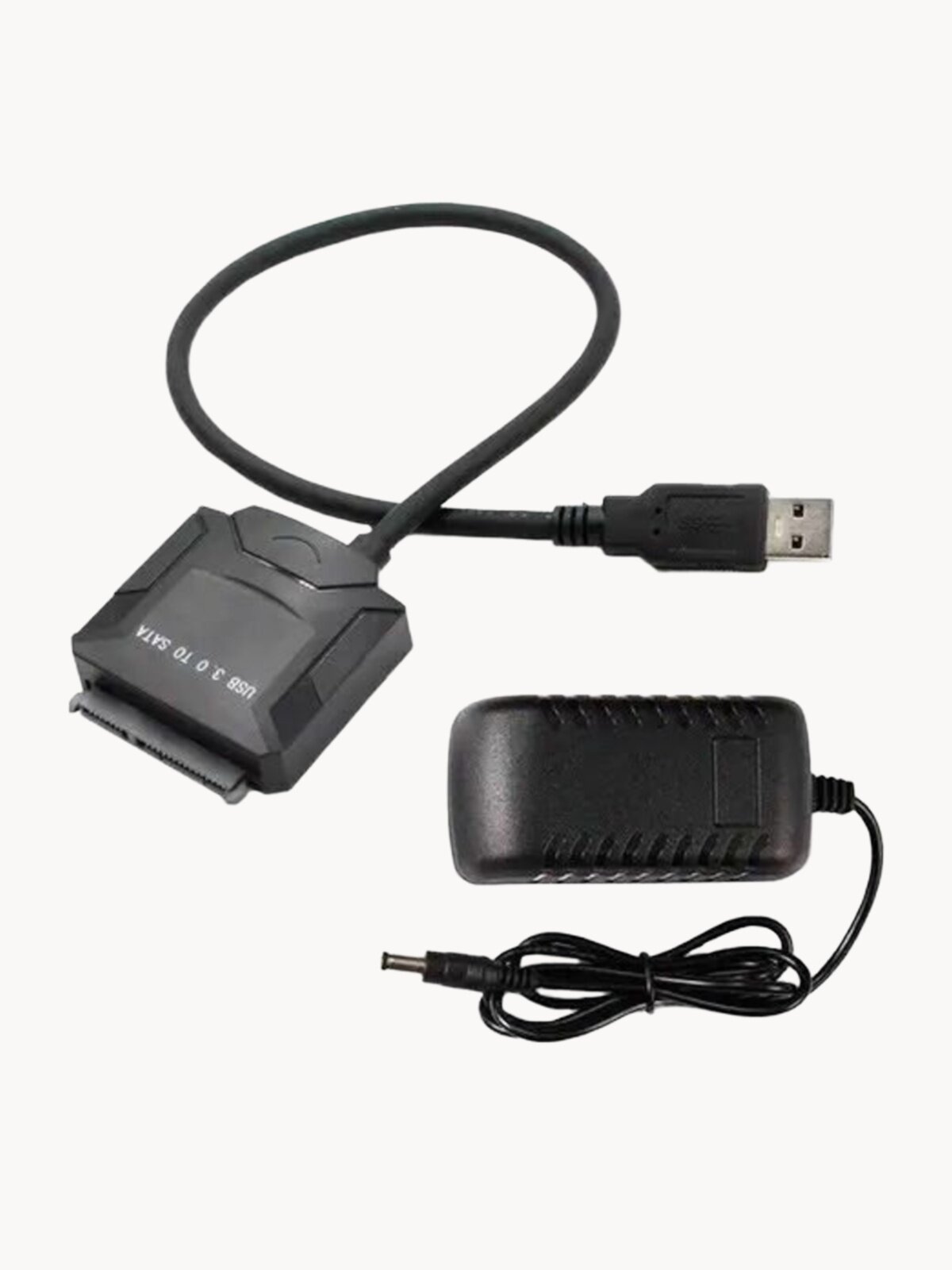 Переходник SATA на USB 3.0 + блок питания, UASP 5Gbps, SATA lll для HDD 2,5"/3.5" SSD