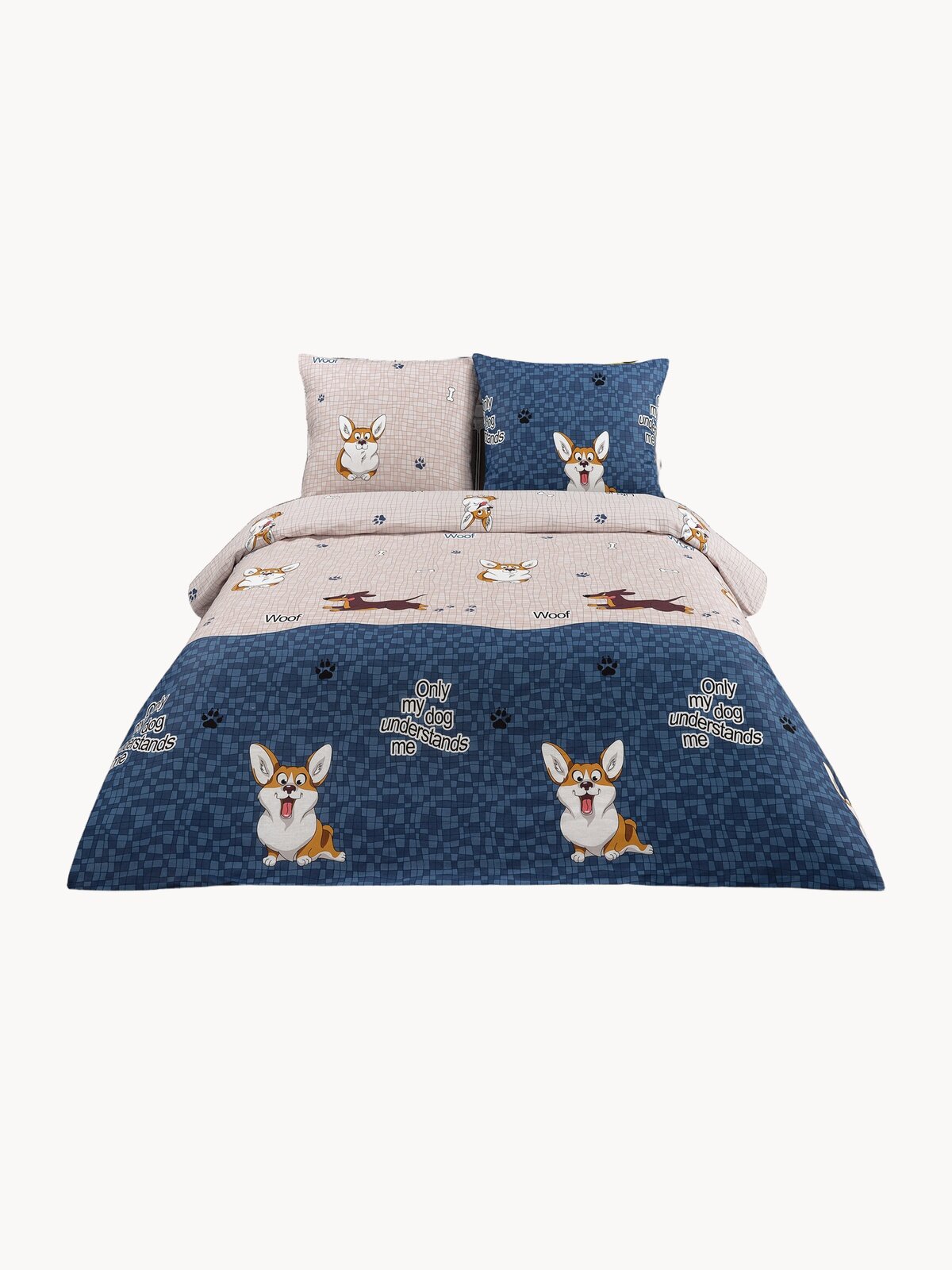 Комплект постельного белья Виктория Корги и Такса