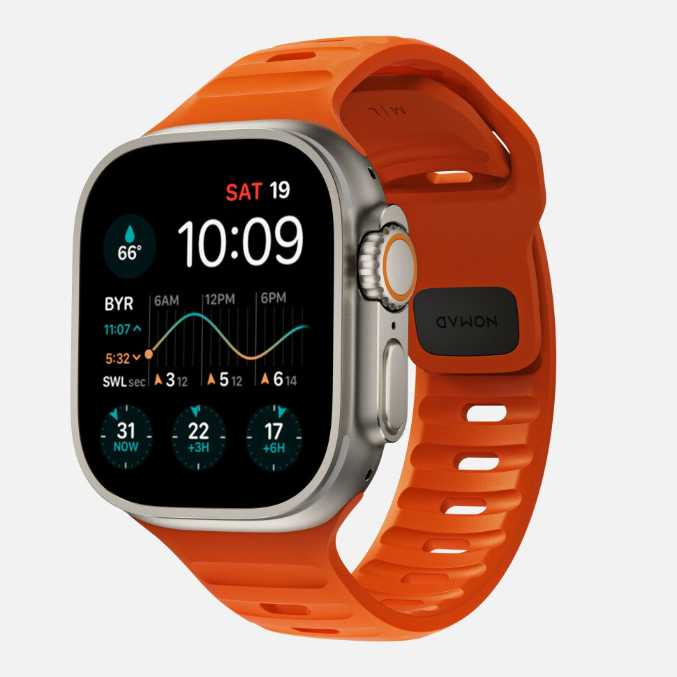 Ремешок Nomad Sport Band для Apple Watch 49/46/45/44 мм оранжевый (Ultra Orange)