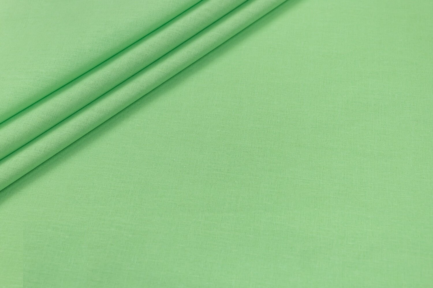 Ткань бязь гладкокрашенная 140 гр ГОСТ. Цвет салатовый. Готовый отрез 5*1,5 м