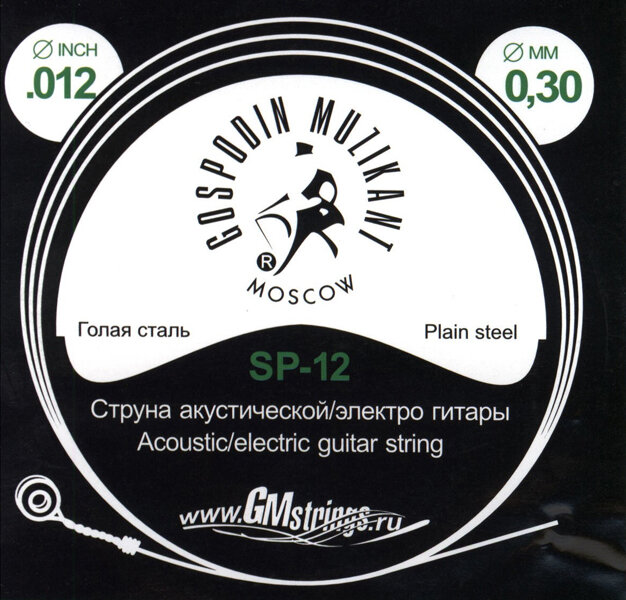 SP-12 Отдельная струна, 0,012, сталь ФРГ, Господин Музыкант