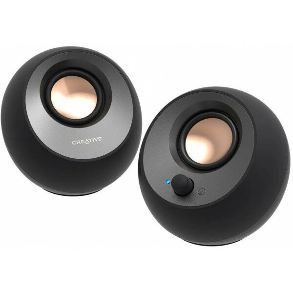 Акустическая система Creative Pebble V3 MF1700 2.0 черный 8Вт BT
