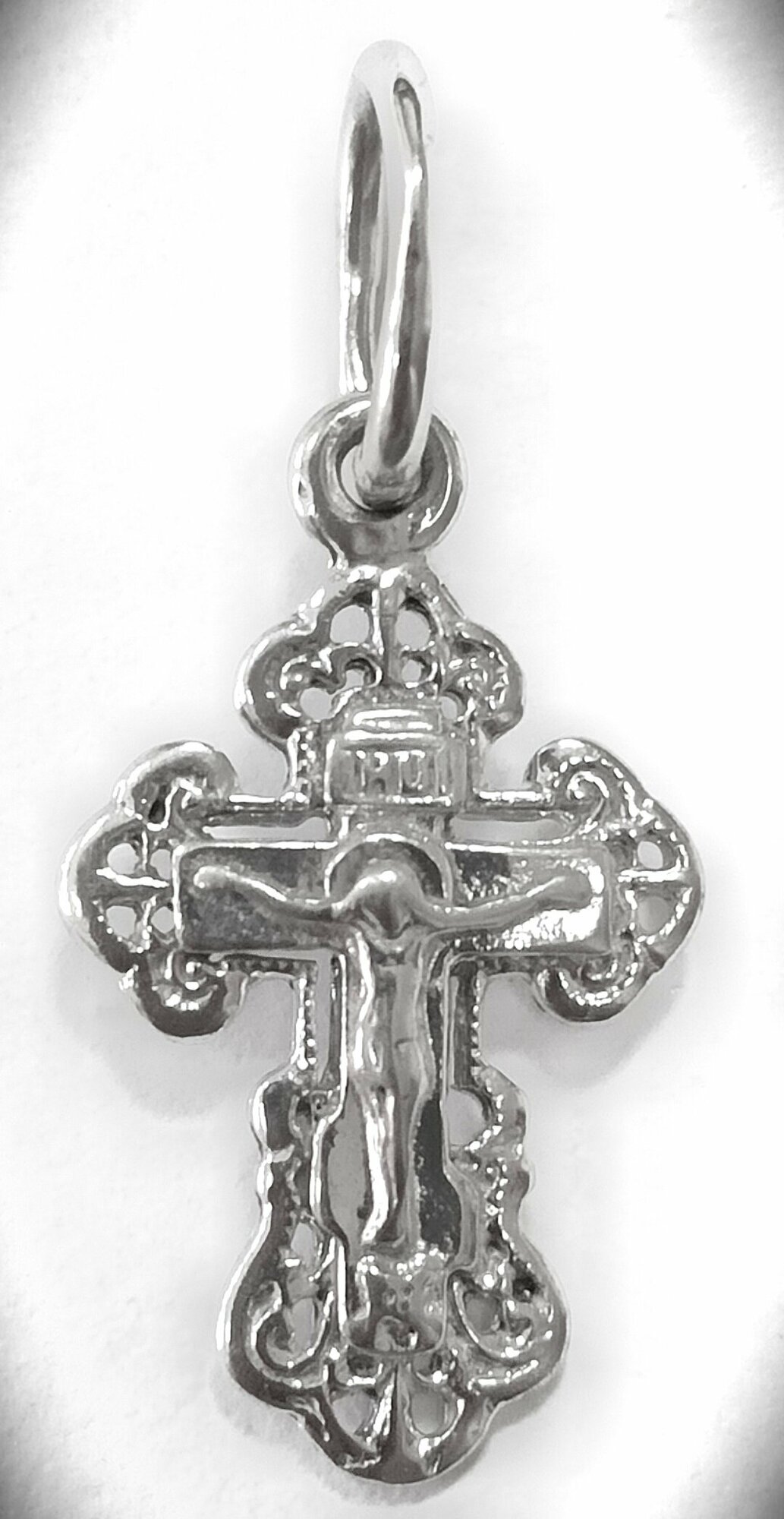 Крестик Эстерелла, серебро, 925 проба, родирование