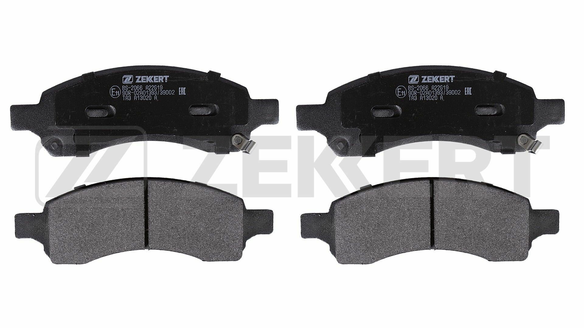 Колодки тормозные дисковые передние для Шевроле Трейлблейзер BS-2066 ZEKKERT