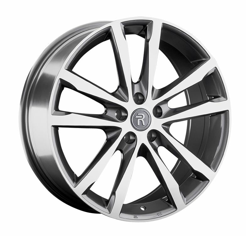 Колесный диск Replay FD162 20x8.5" PCD5x114,3 ET44 D63,3 темно-серый глянцевый с полированными лучами