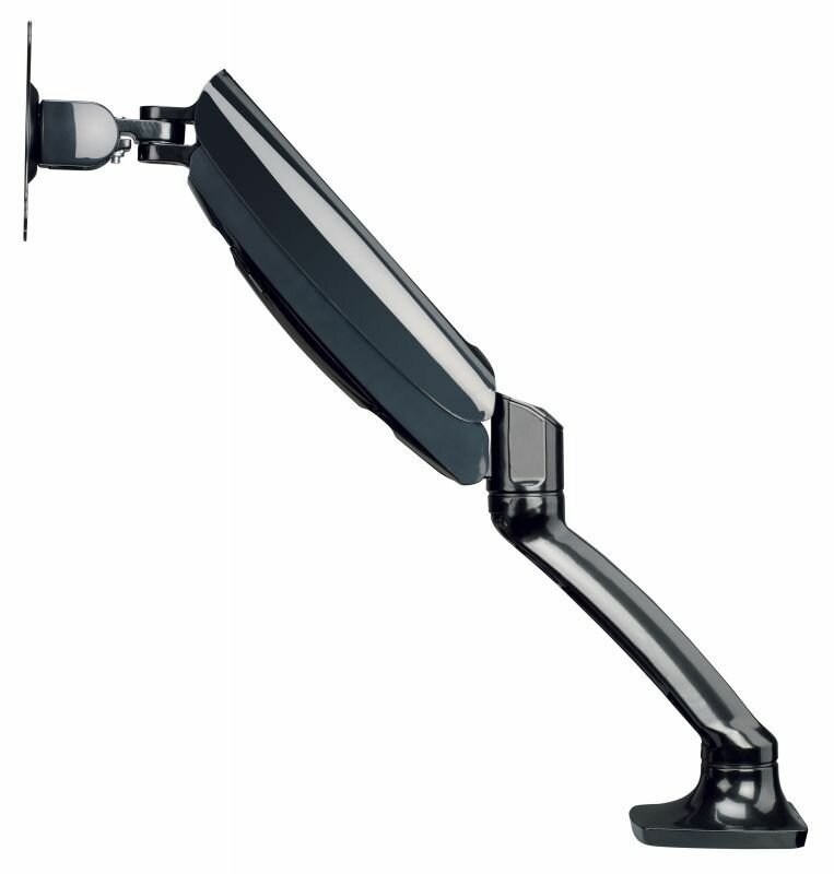 Кронштейн для монитора HAMA до 26 дюймов, нагрузка до 5 кг, крепление к столешнице, регулировка наклона и поворота, цвет черный, модель Fullmotion (00095820)