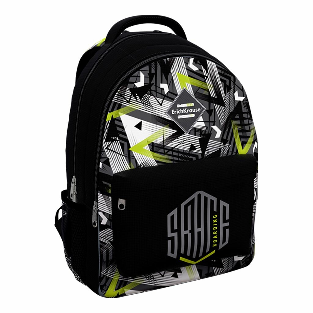Школьный рюкзак с грудной перемычкой Skateboard Zone ErgoLine ErichKrause,20L, 2 отделения