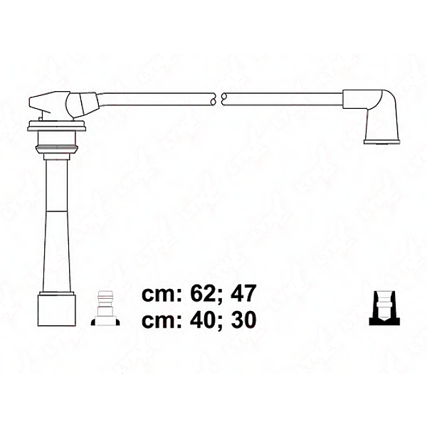 LYNXAUTO spe3608 (0300891136 / 0986356989 / 2750126000) провода высоковольтные Accent (Акцент) 1 5 95-00 / coupe 1 6 00-02