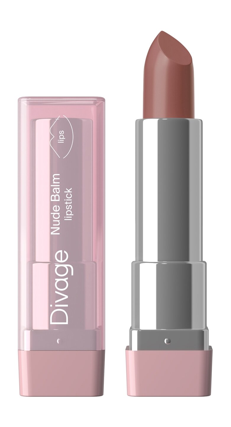DIVAGE Помада-бальзам для губ Nude Balm Lipstick, 3,8 г, 06