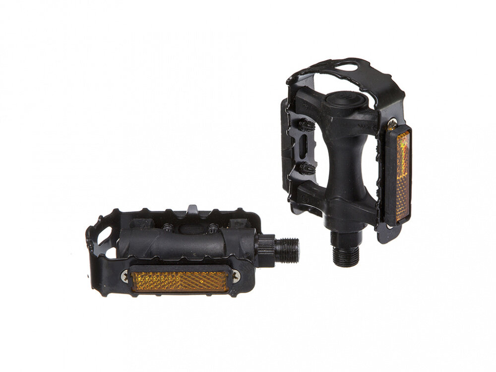 Педали велосипеда FP-917 ось 9/16" пластик/сталь