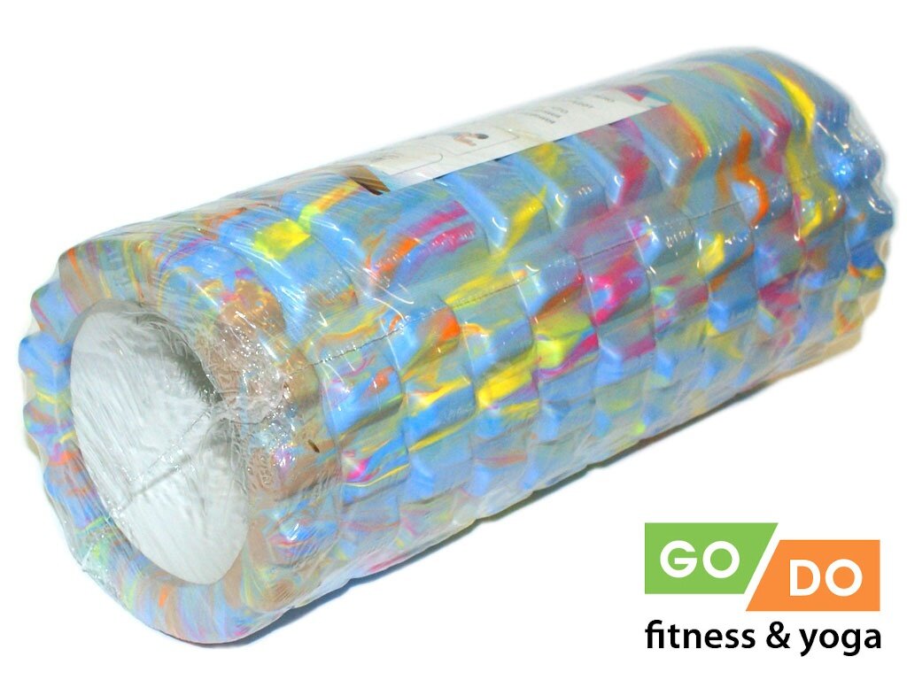 Валик для фитнеса рельефный YJ-5008-1 / 26177 синий