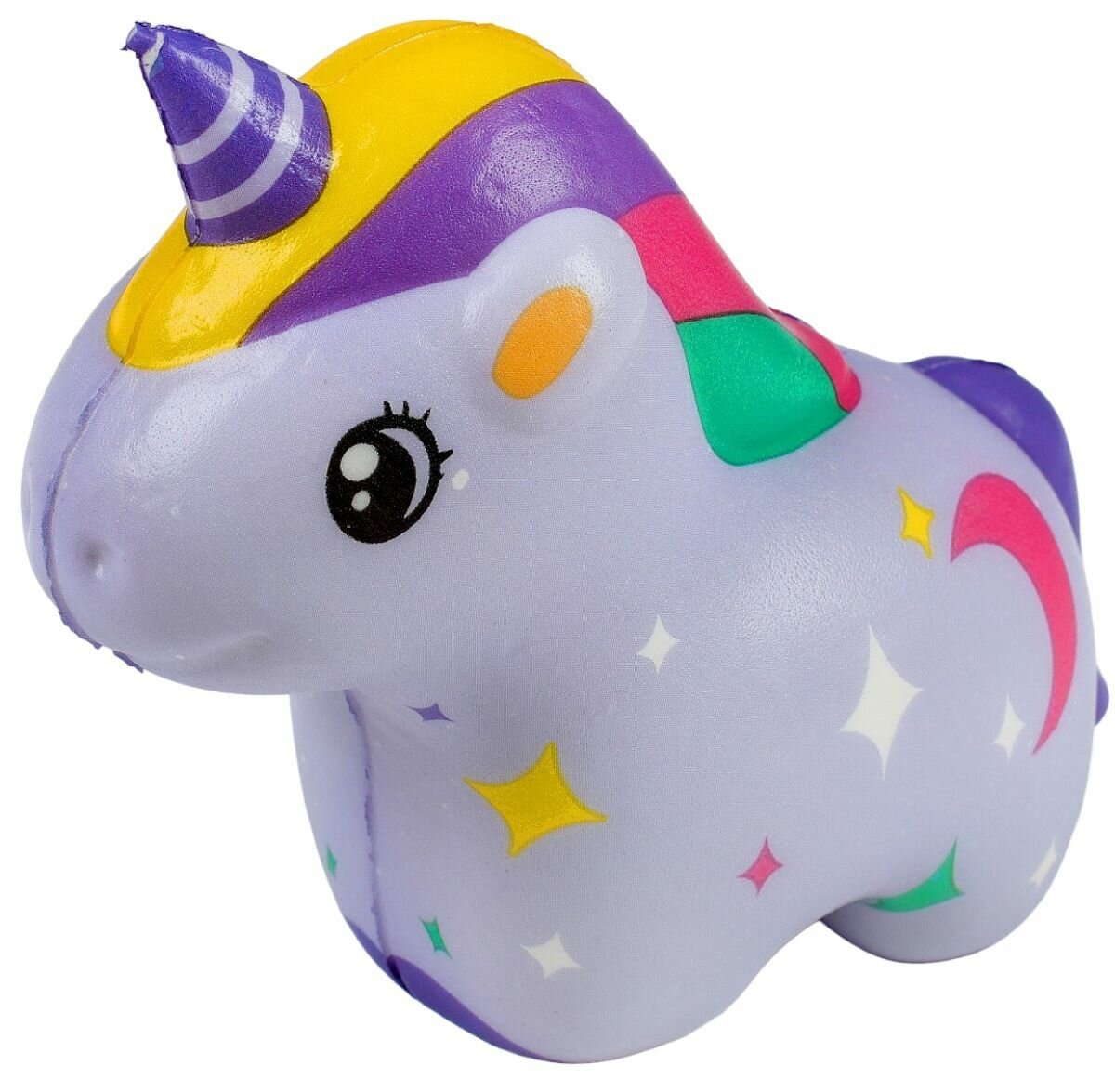 Мялка-сквиши "Единорог", мягкая сжимаемая игрушка-антистресс, давилка для детей, успокаивающая жмякалка, цвета микс
