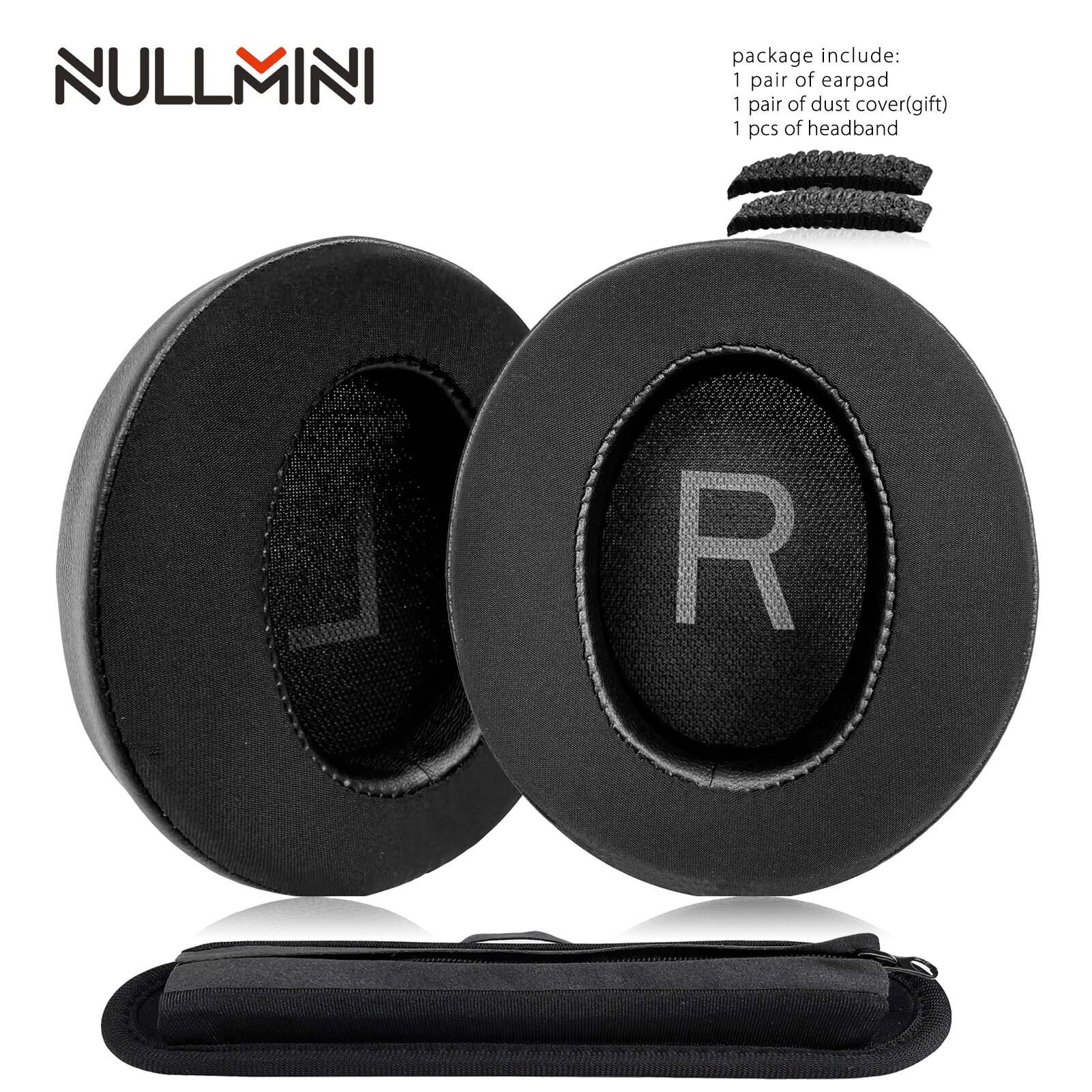 Сменные амбушюры NullMini для наушников Anker Soundcore Space Q45, охлаждающая гелевая амбушюра, чехол для наушников, повязка на голову