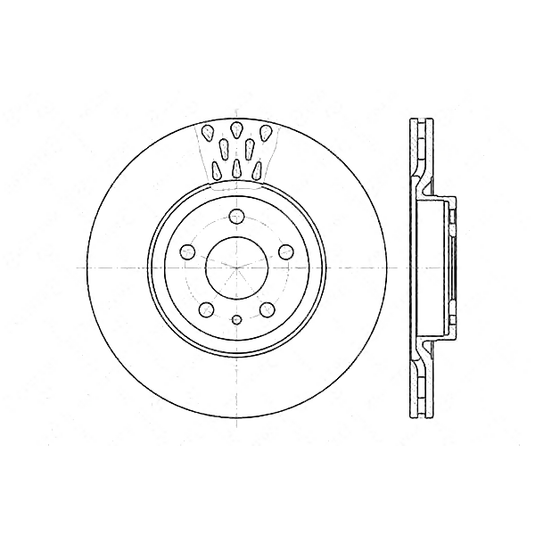 STELLOX 6020-9925V-SX (0060569163 / 0060571548 / 0060622077) диск тормозной передний\ Alfa romeo (Альфа