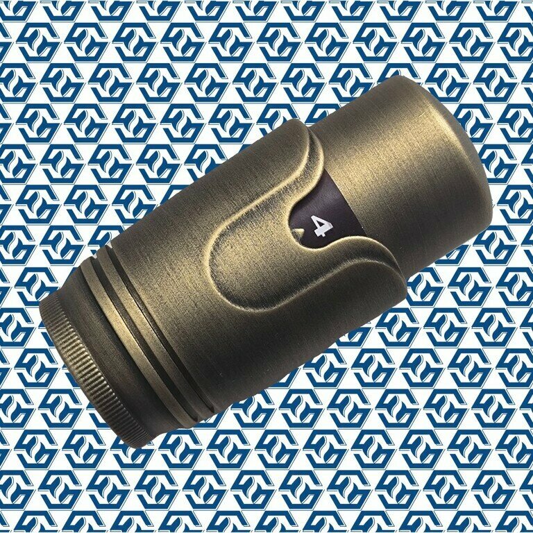 Термоголовка для радиатора / Group HS / терморегулятор для радиатора отопления 30*1,5 / цвет Bronze