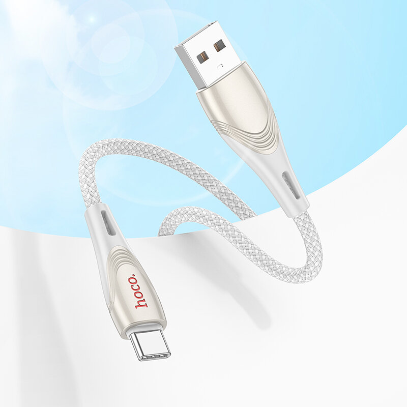 USB Кабель Type-C, HOCO, U133, 1.2м, серый — фото 1