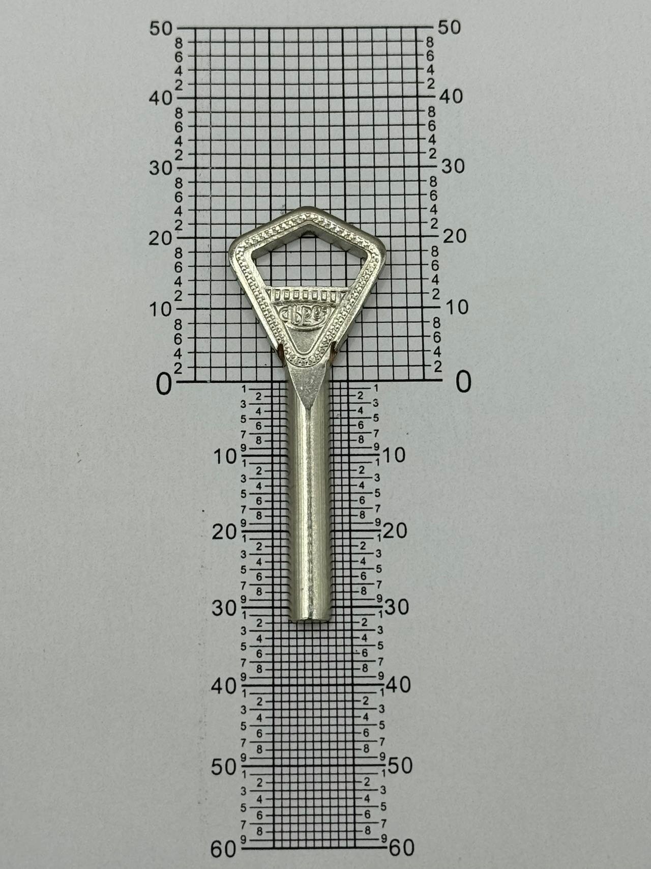 Английский ключ . AY30_X_Abloy белая латунь удлин,(H-139) 100шт.