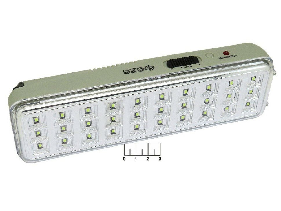 Фонарь 30 светодиодов аккумуляторный Фаза ACCUF9-L30-gy