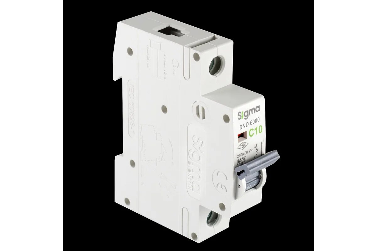 Sigma Elektrik 6SM110C 1P C 10A автоматический выключатель 6kA для электрощитов 1шт
