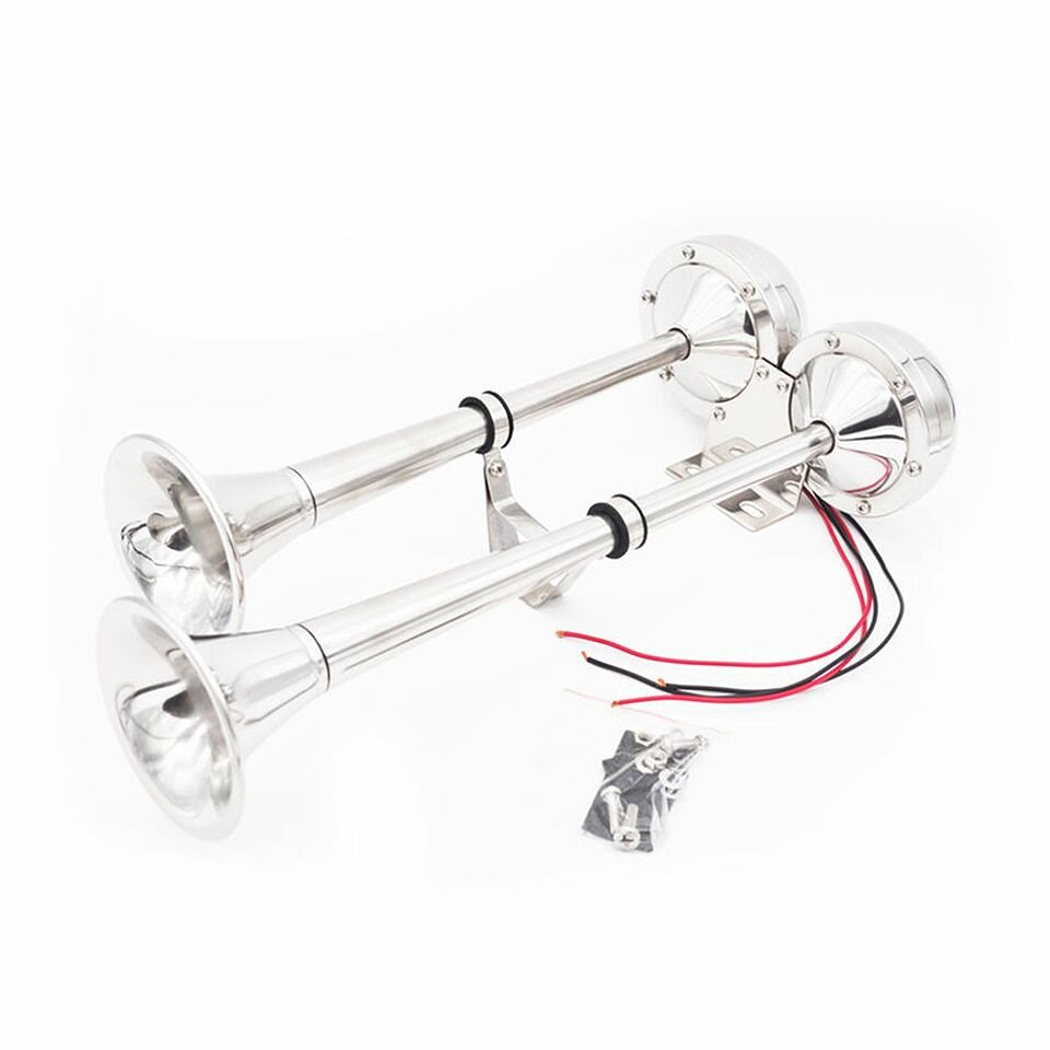 Горн электро-механический, двойной, нерж. сталь (10269199)