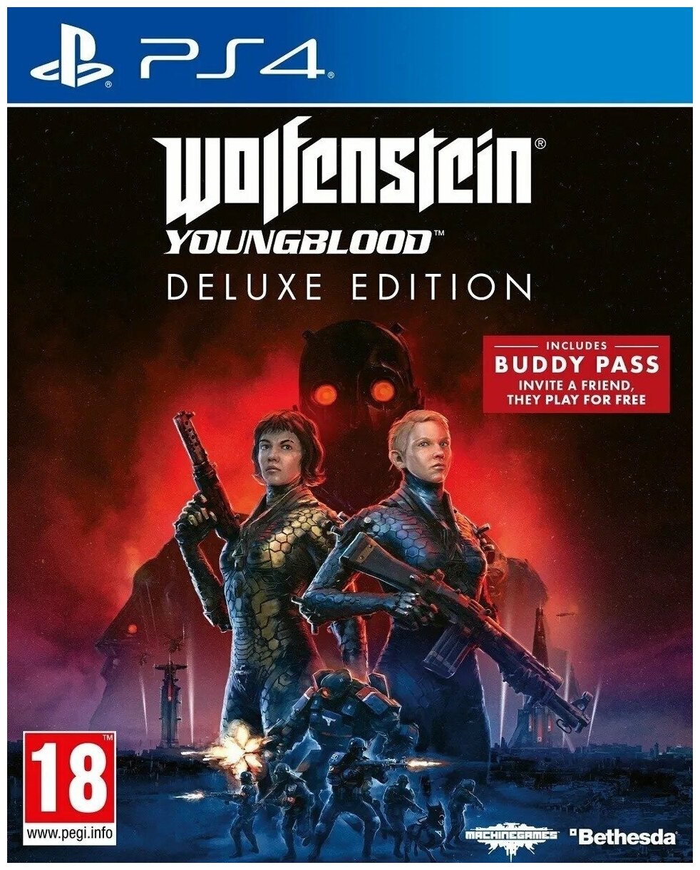 Игра Wolfenstein: Youngblood. Deluxe Edition (PlayStation 4, Русская версия)