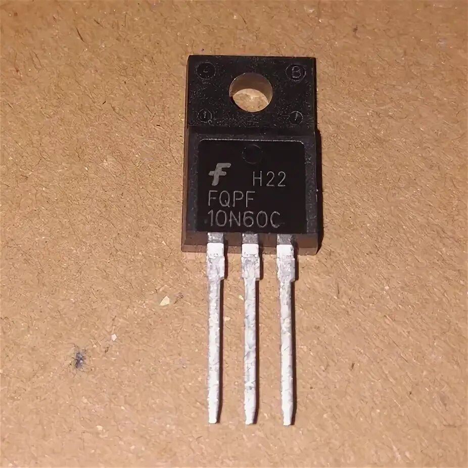 FQPF10N60C, Транзистор, N-канал 600В 9.5А TO-220F. 3 штуки.