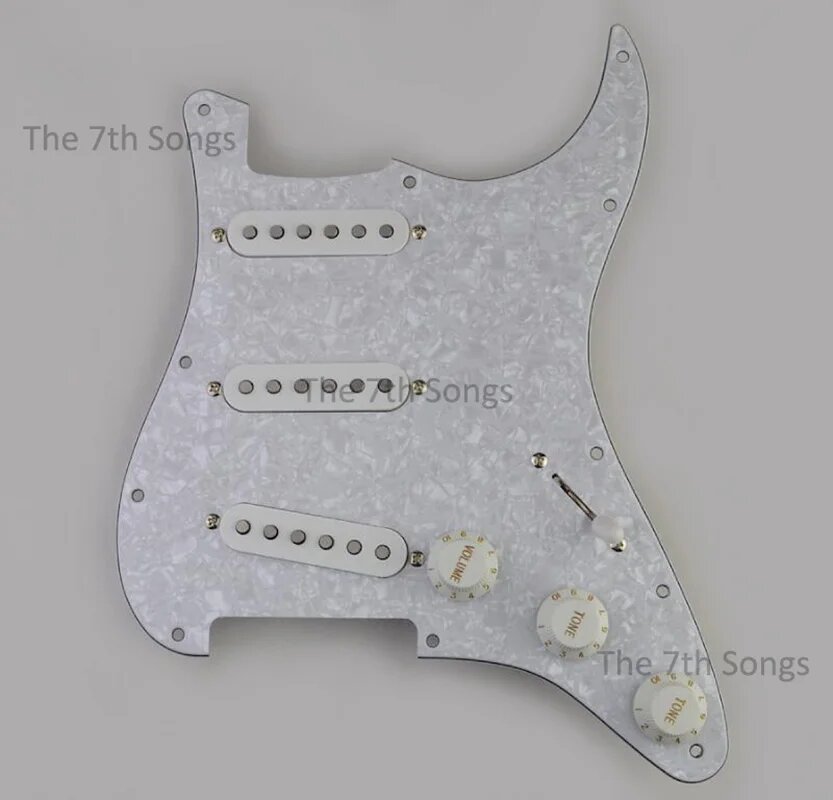 Гитарный звукосниматель SSS ST White Pearloid