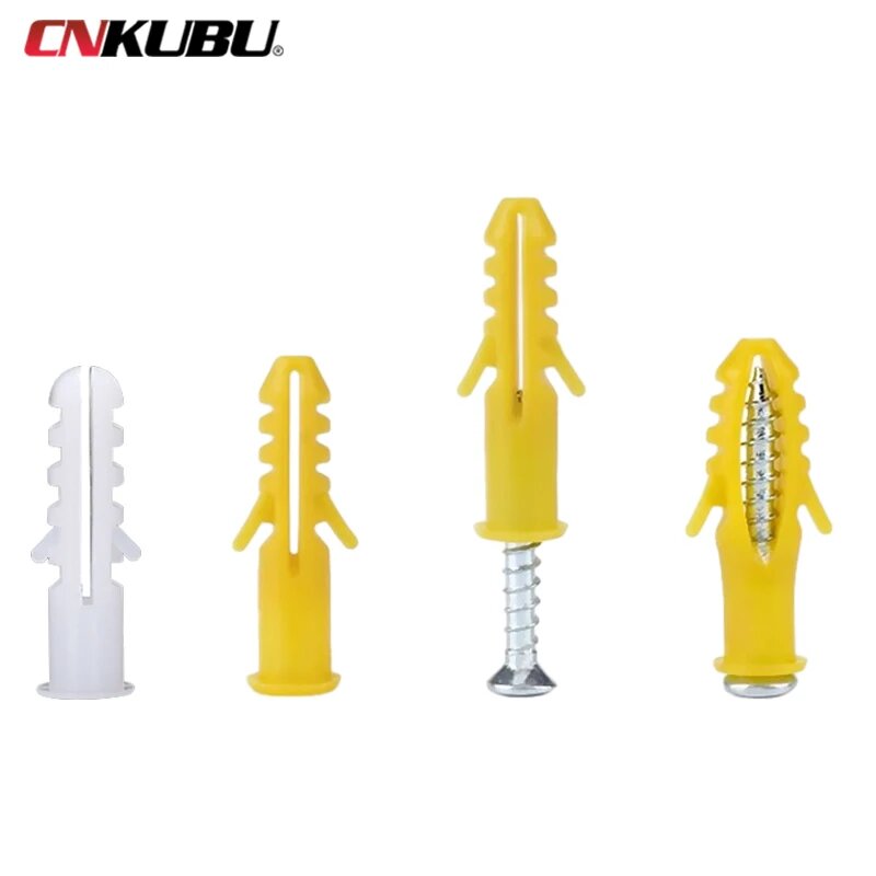 Пластиковые анкера M6 M8 M10 M12 White, M6x50pcs