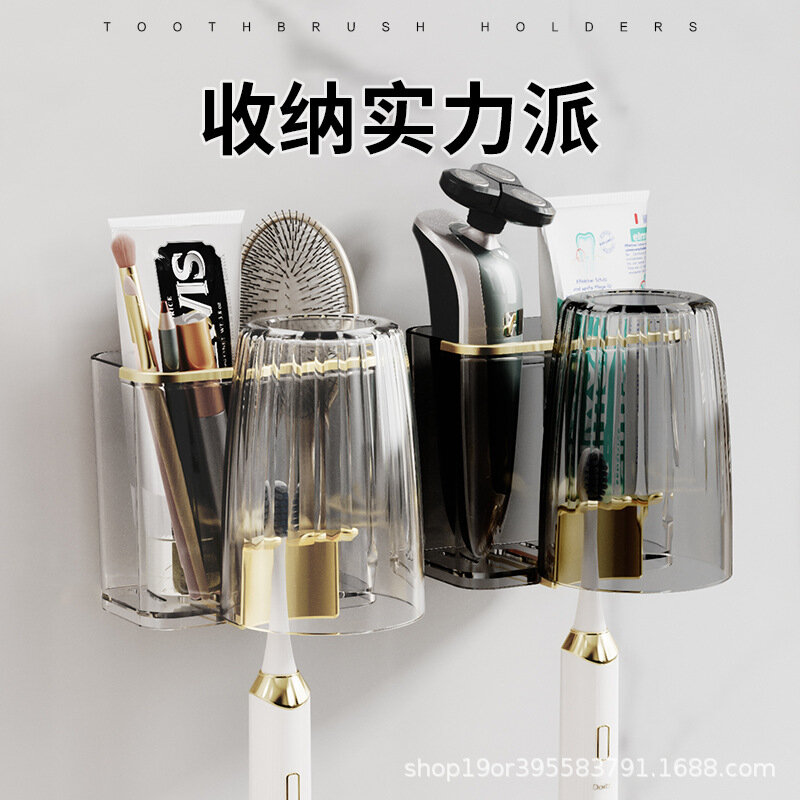 Утолщенная ПЭТ смола Стопка для зубов Стоматологическая чашка для ванной Зубная паста Чашка для хранения Настенная