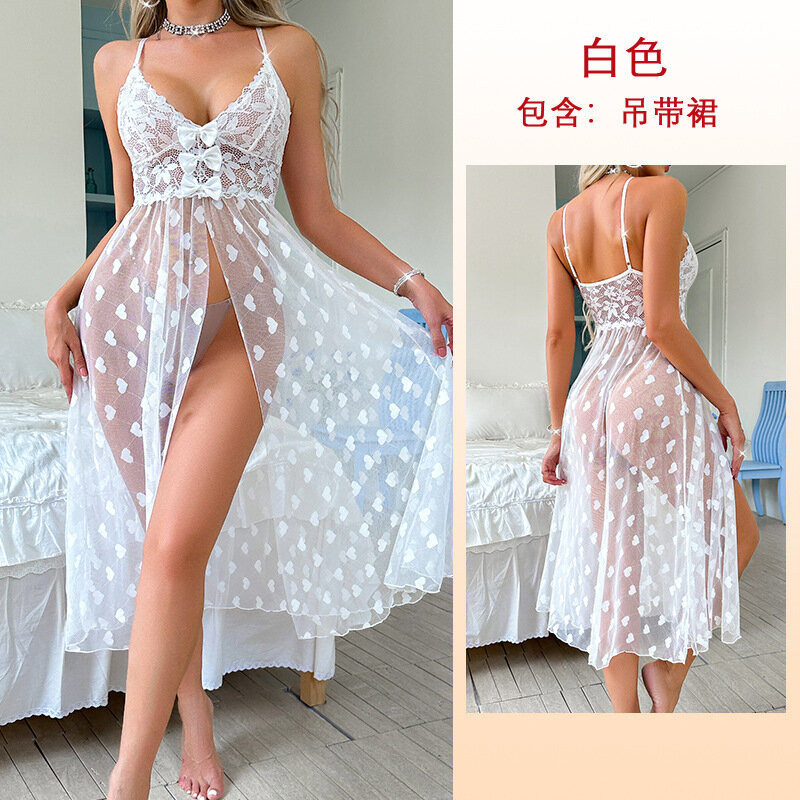Трансграничная сексуальная пижама, кружевное платье, прозрачное сексуальное женское белье, сценическая форма, ночная рубашка 772