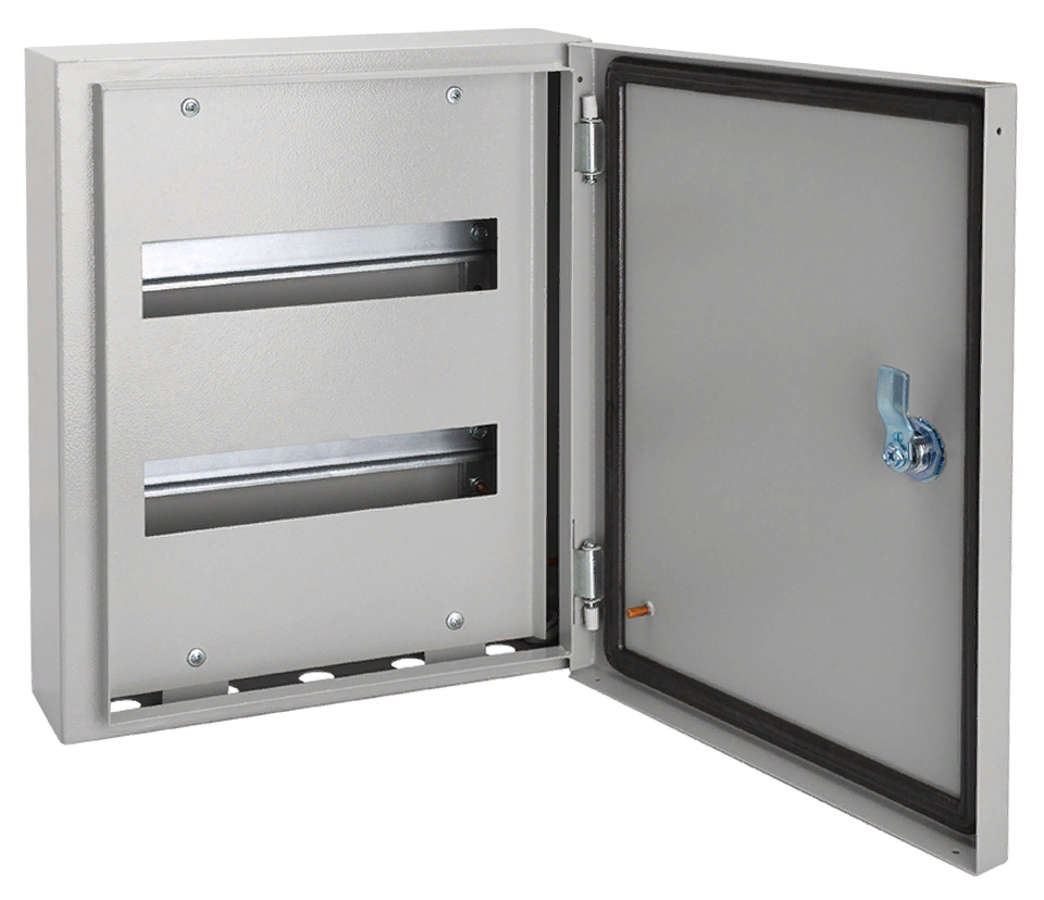 Щит распределительный ЭРА ЩРН-24 NO-121-01 76 У2 стальной серый, IP54, размером 410х330х120мм, Б0028776 / электрика