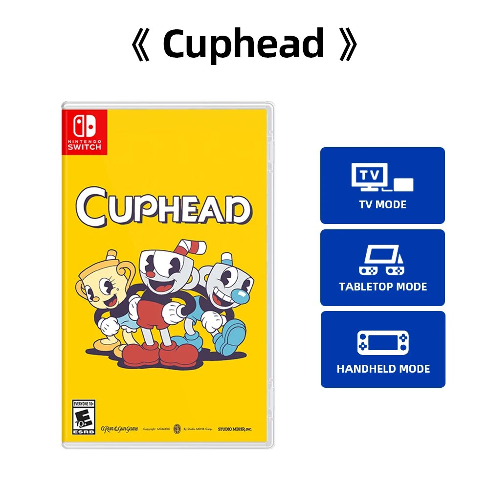 Предложения игр для Nintendo Switch — Cuphead — физический картридж для игр, поддержка настольного телевизора, портативного портативного устройства