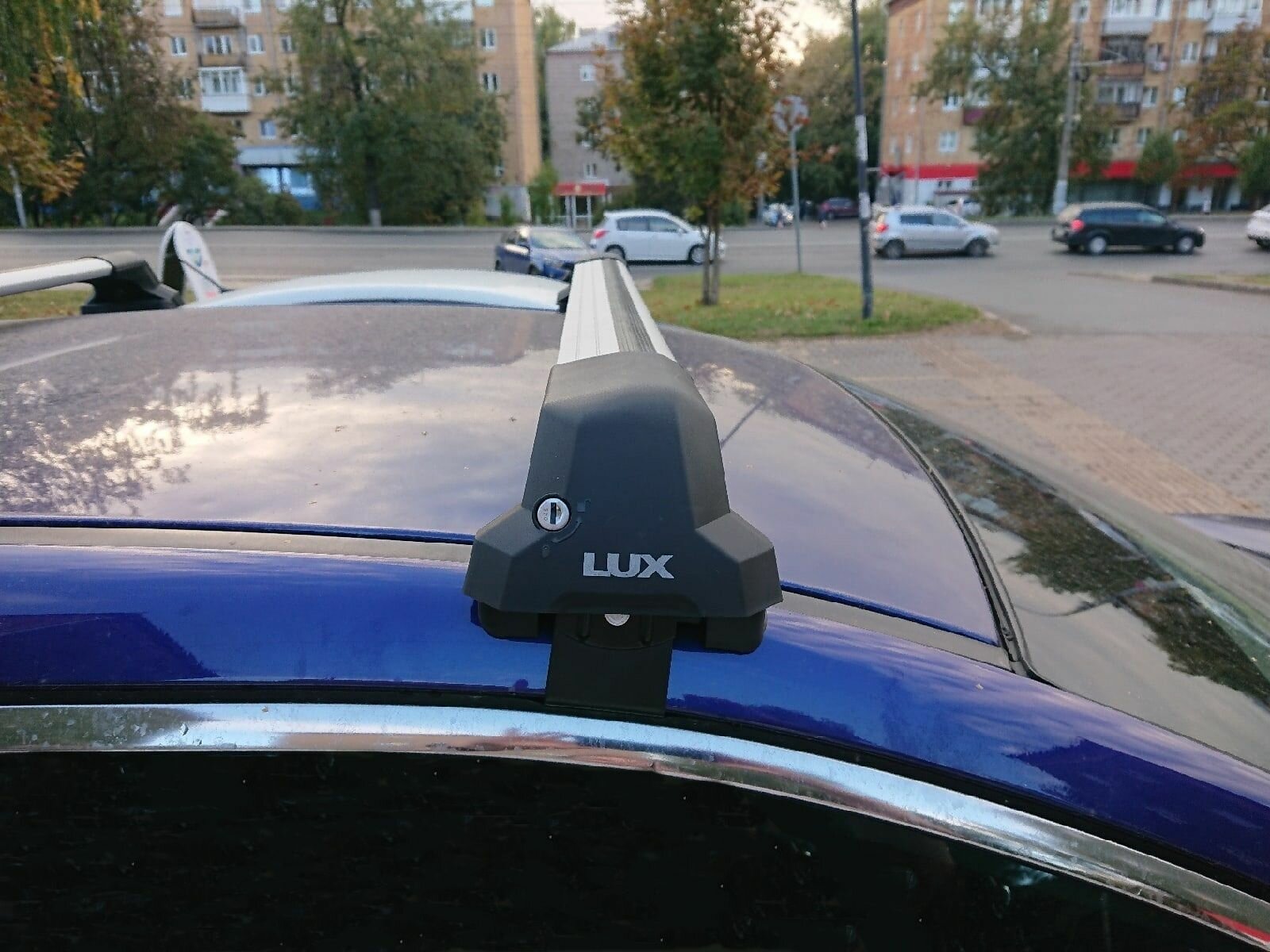 Багажник на крышу LUX CITY для Honda Fit IV 2020 г. в - по н. в. крыловидный / Люкс Сити для Хонда Фит 4