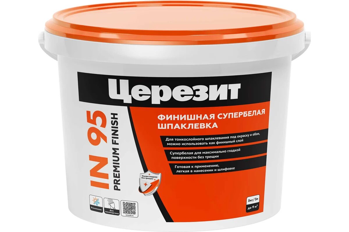 Церезит Шпаклевка Полимерная Готовая IN 95 Универс 5 кг 52712 2247429