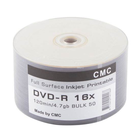 DVD-R диск 4.7 GB, CMC, Full Printable (под печать), 50 дисков