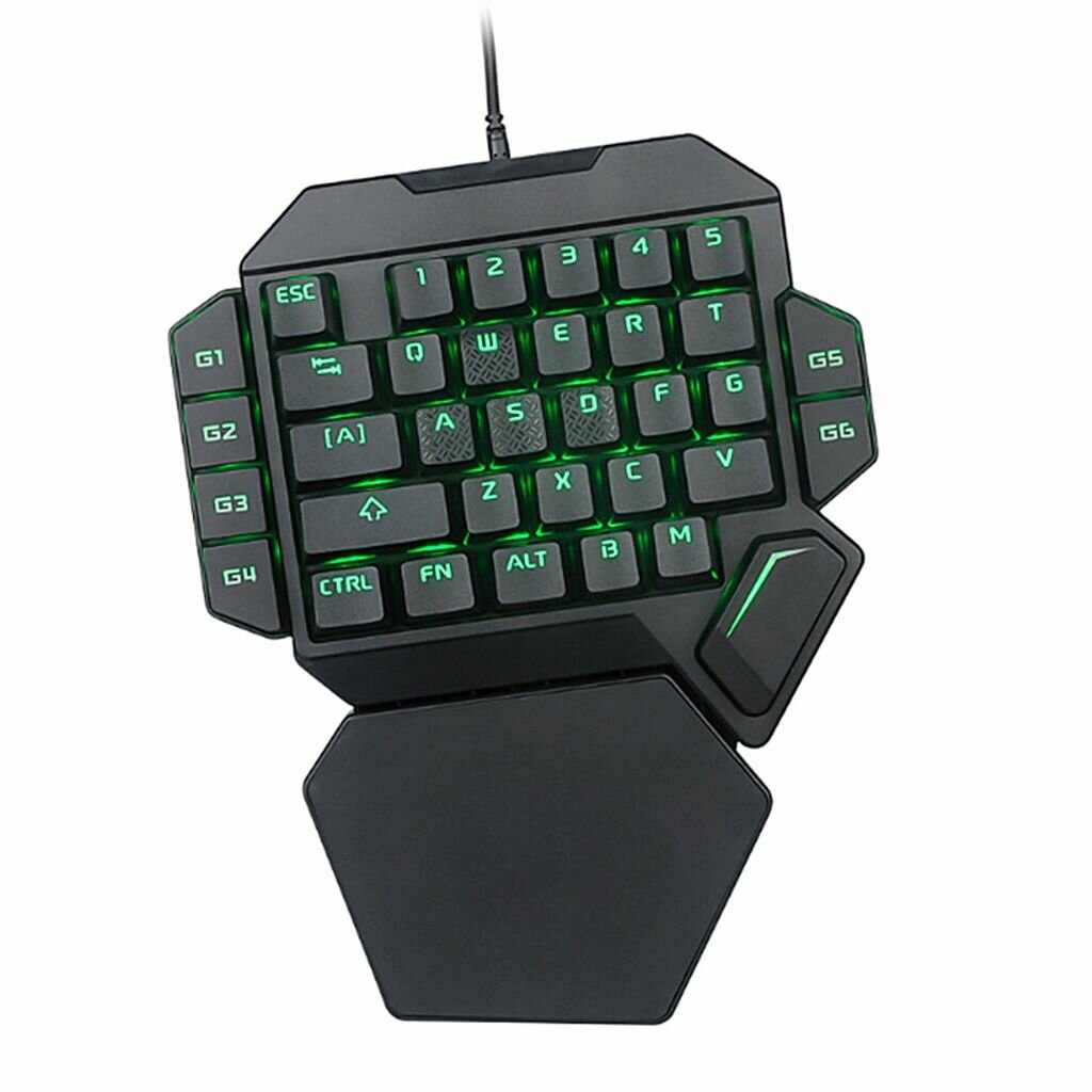 Механическая проводная игровая мини-клавиатура для работы одной рукой-тип A