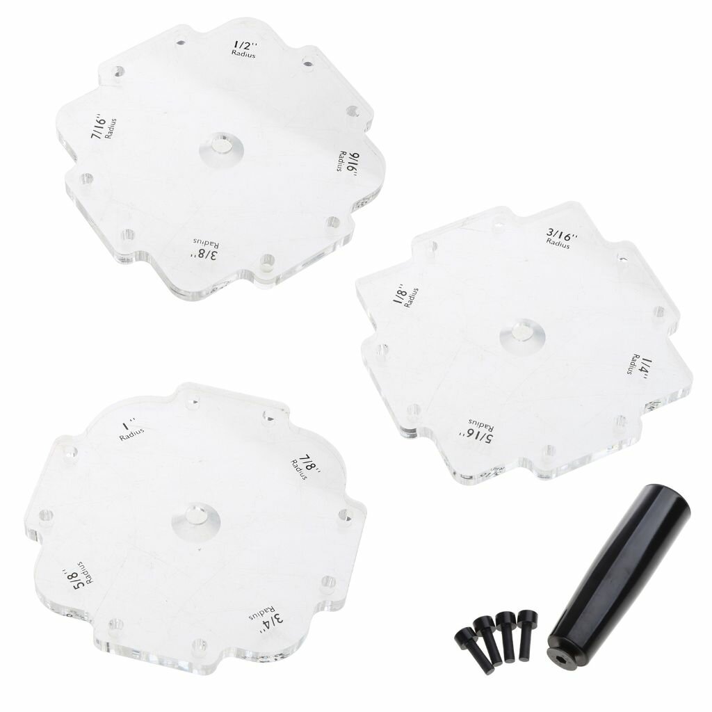 Шаблон радиуса R для обработки дерева