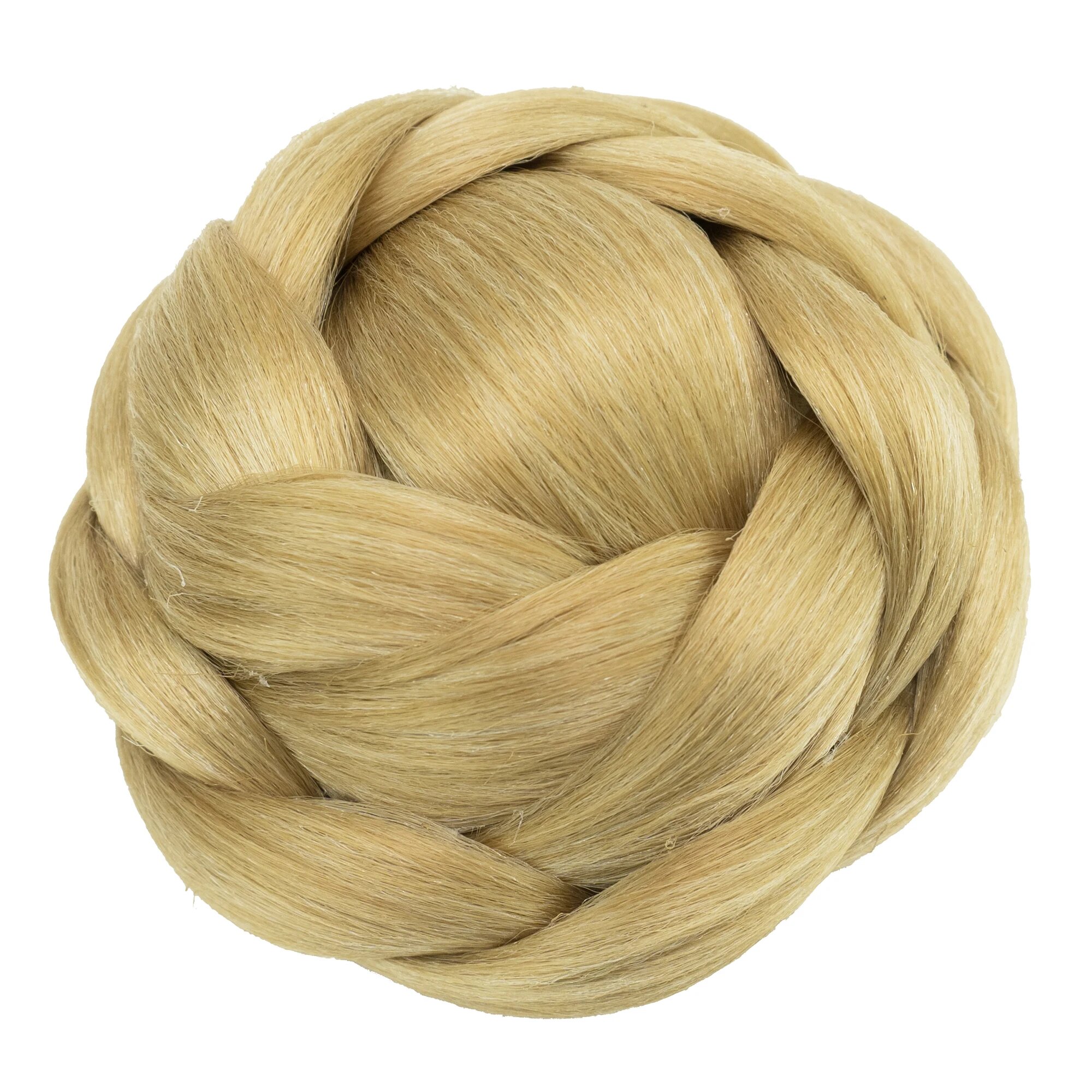 Плетеный шиньон Ash Blonde из термостойкого волокна