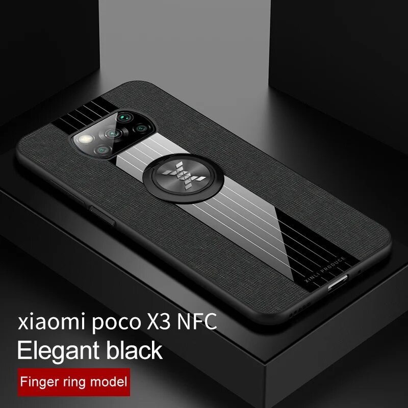 Чехол для Xiaomi Poco X3 NFC, чехол с магнитным кольцом, держатель из мягкой кожи ТПУ, чехол для телефона Poco X3 Pro POCOX3 X 3 NFC 6,67