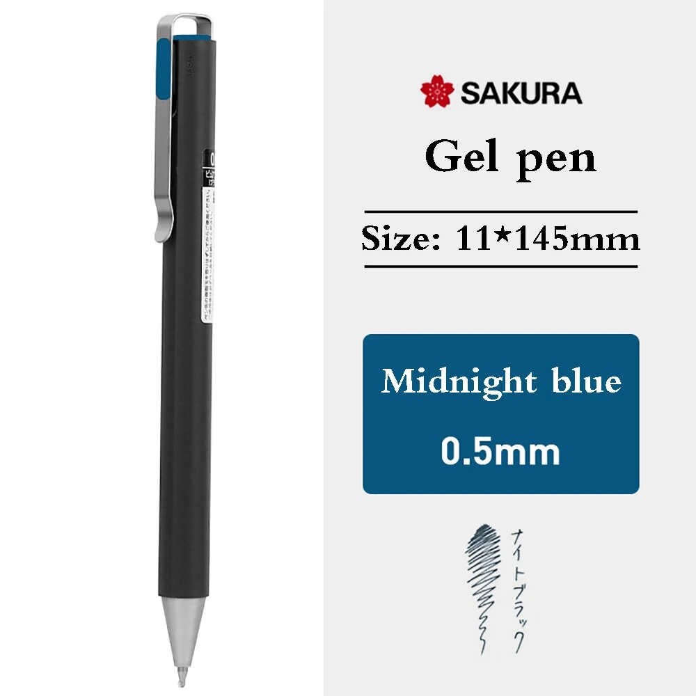 Гелевая ручка SAKURA Ballsign ID 0,4/0,5 мм Темно-синий, blue 0.5mm