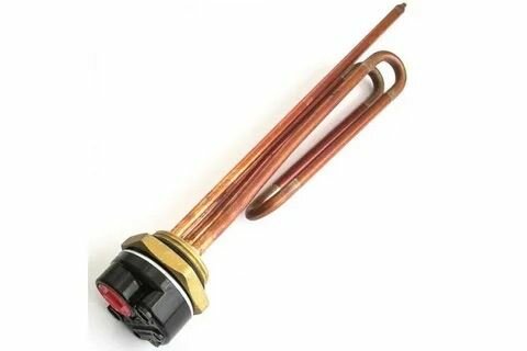 ТЭН термоват 2кВт для водонагревателя с терморегулятором с гайкой и прокладкой