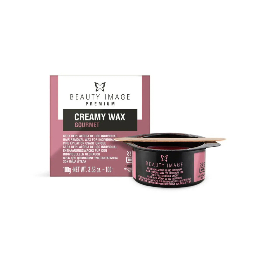 Beauty Image, Воск для микроволновой печи «Шампанское с земляникой», 100 г